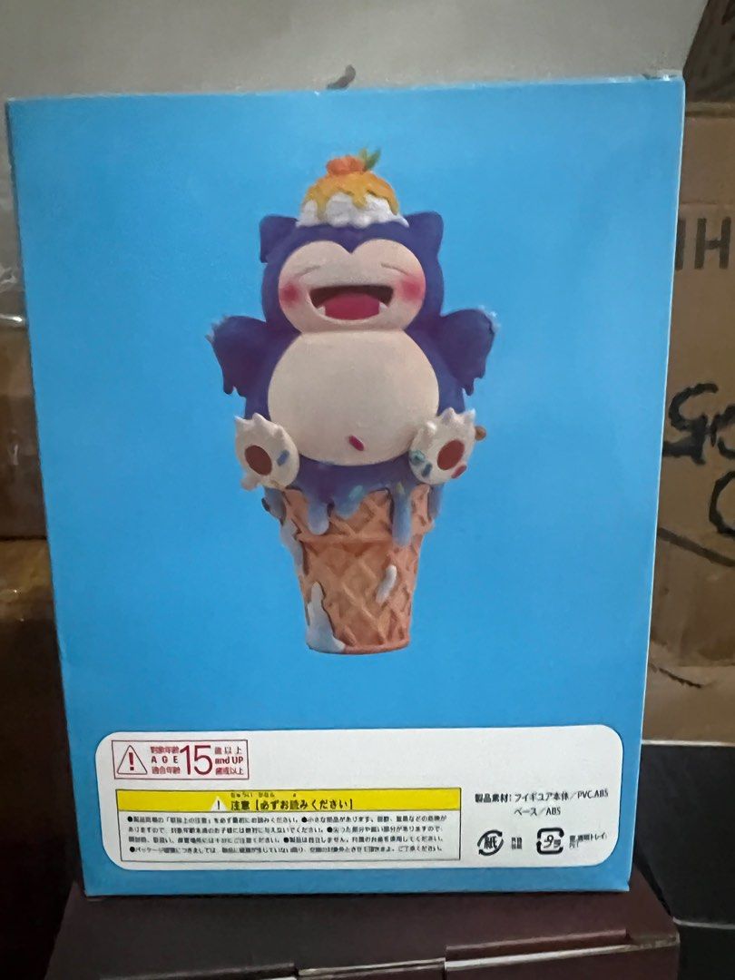 BNIB Pokemon Snorlax Ice Cream Figurine Statue GK Figure Pokémon Action ...