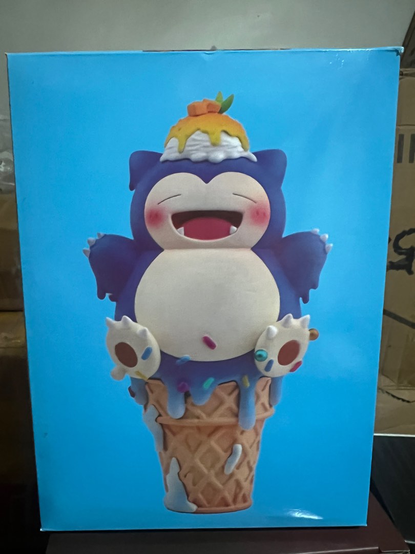 BNIB Pokemon Snorlax Ice Cream Figurine Statue GK Figure Pokémon Action ...