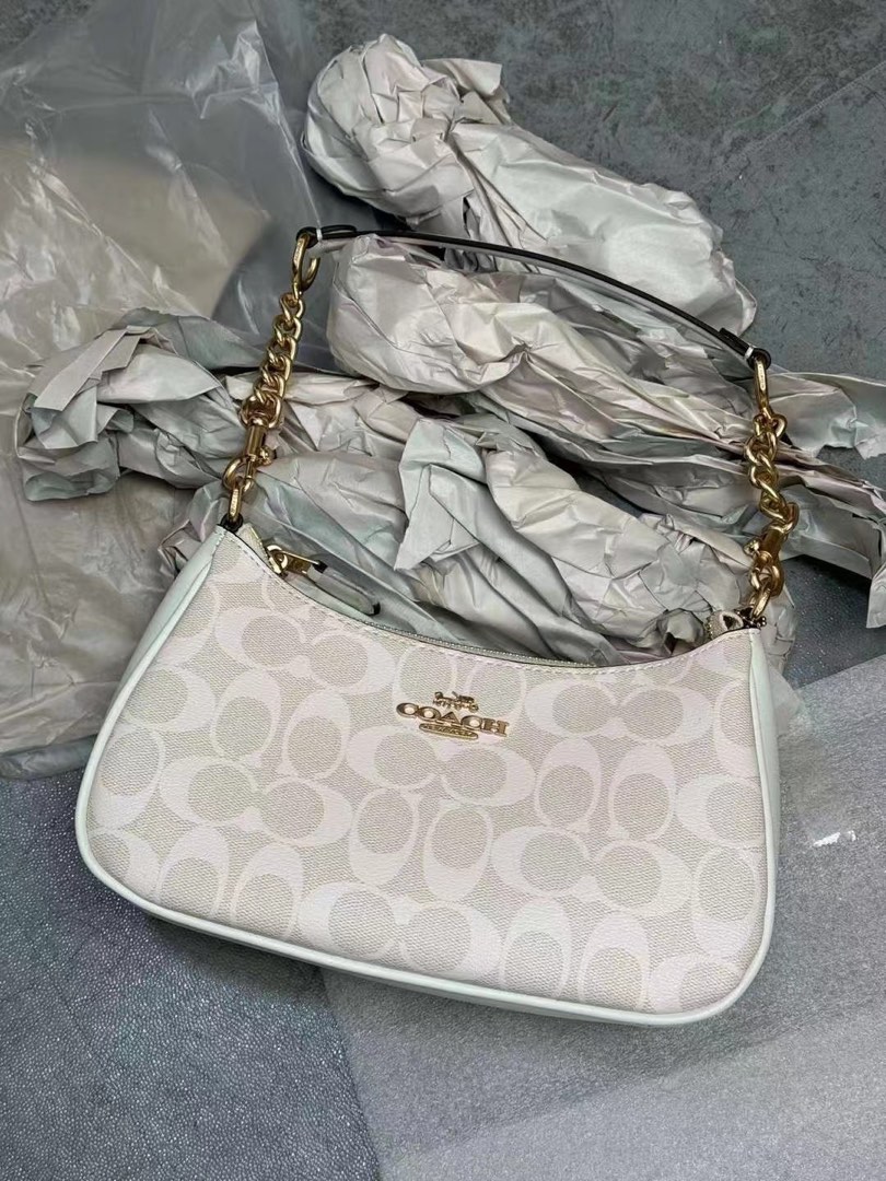 Brand New Auth Coach Teri Shoulder Underarm Hobo Bag Leather Signature ...