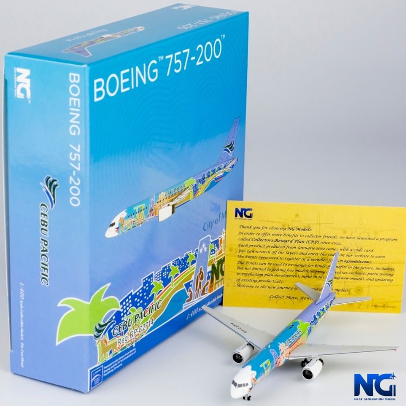 Cebu Pacific Boeing 757-200 "City of Manila" NG Models, Hobbies & Toys ...
