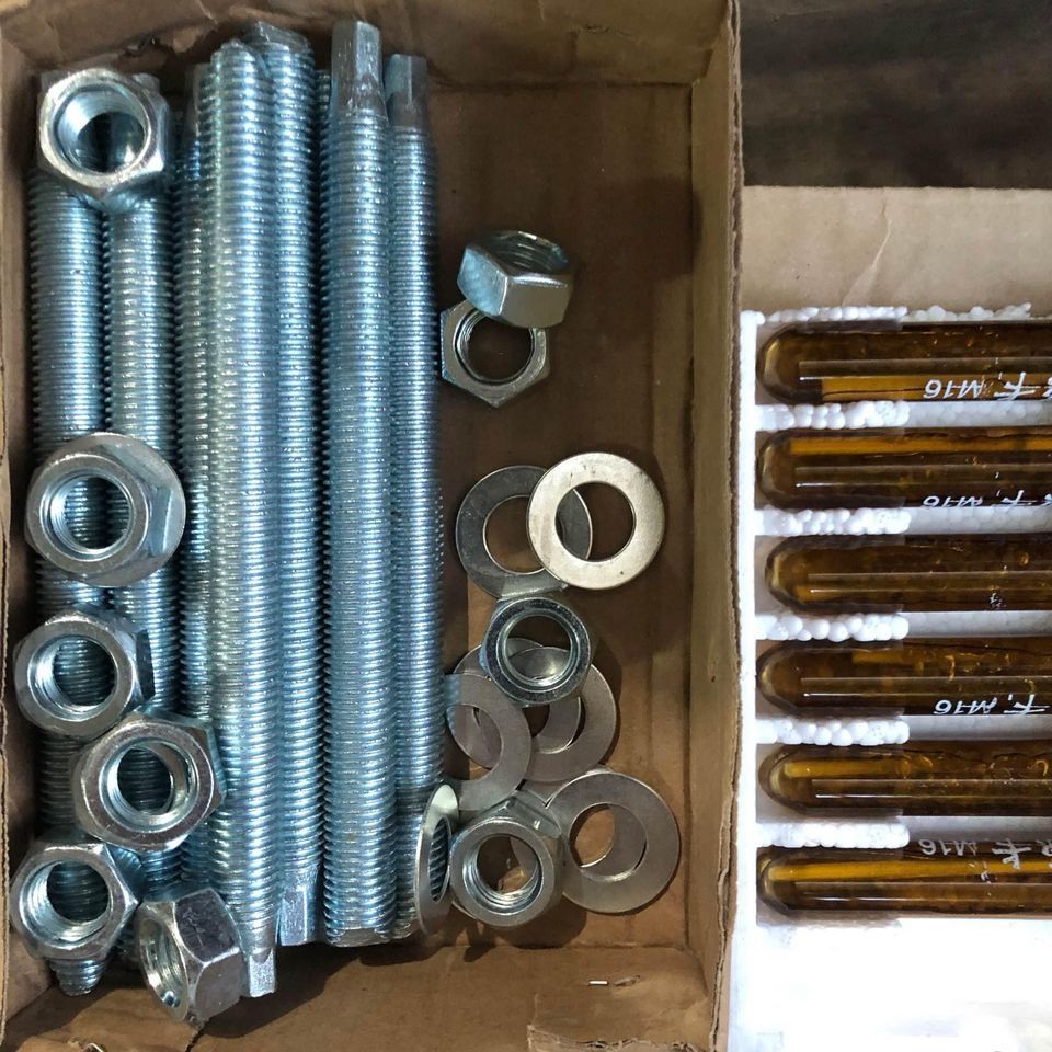 Chemical Anchor Bolt M16 X 190mm Epoxy Glass Test tube type, Furniture ...