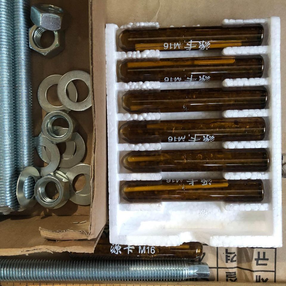 Chemical Anchor Bolt M16 X 190mm Epoxy Glass Test tube type, Furniture ...