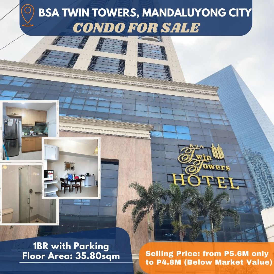 Condo For Sale at BSA Twin Towers, Mandaluyong City, Property, For Sale ...