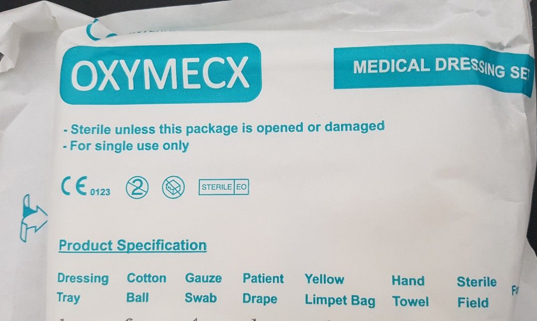 Connecx-Oxymecx Dressing Set (3 forceps) X 4 Packs, Health & Nutrition ...
