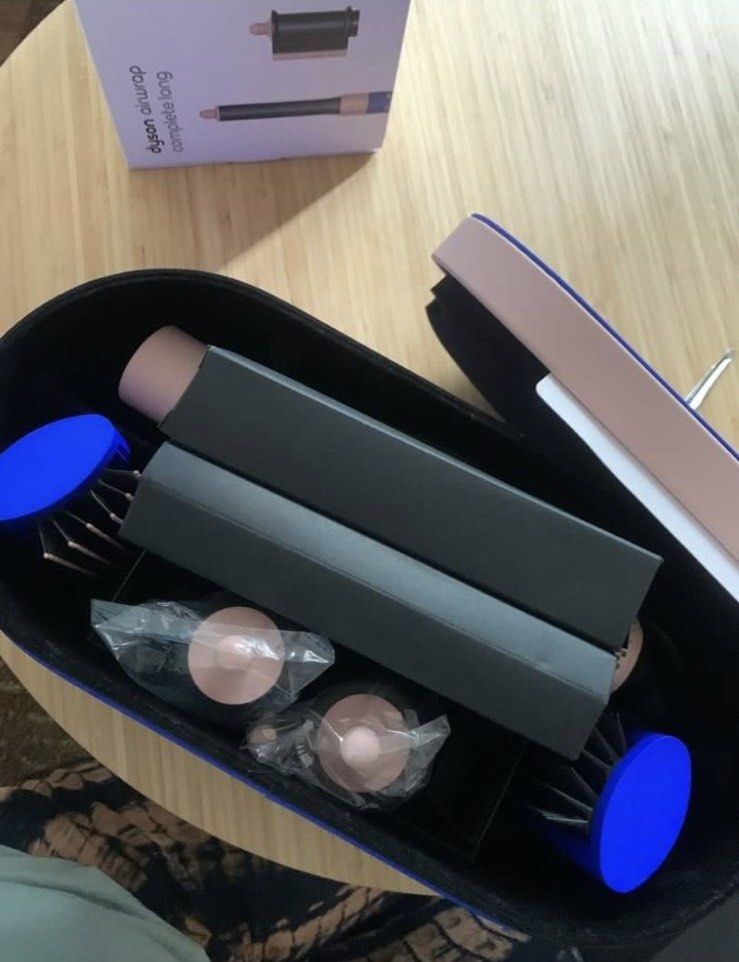 Dyson Airwrap (blue/blush), Beauty & Personal Care, Hair Products on ...
