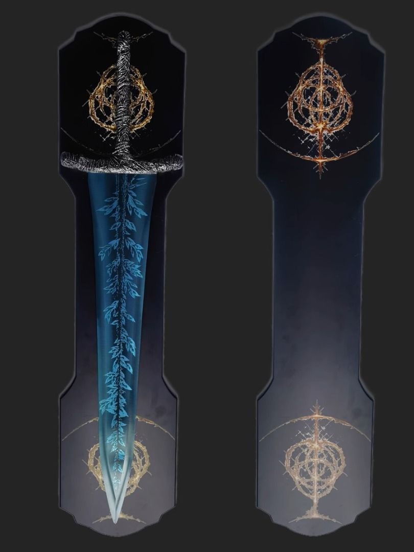 Elden Ring Prop 1/1 Dark Moon Greatsword (comes with + Hanging Board ...