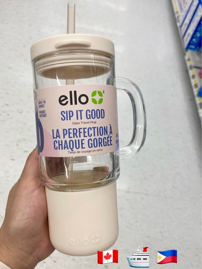Ello Glass Travel Mug, Furniture & Home Living, Kitchenware & Tableware ...