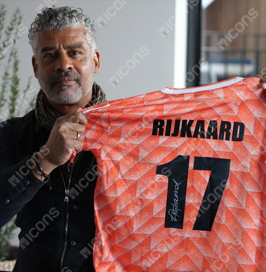 Frank Rijkaard Official UEFA EURO 2024 Back Signed and Hero Framed ...