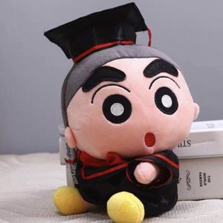 Graduation Cartoon Soft Toy | Shin Chan's Dog Xiao Bai, Hobbies & Toys ...
