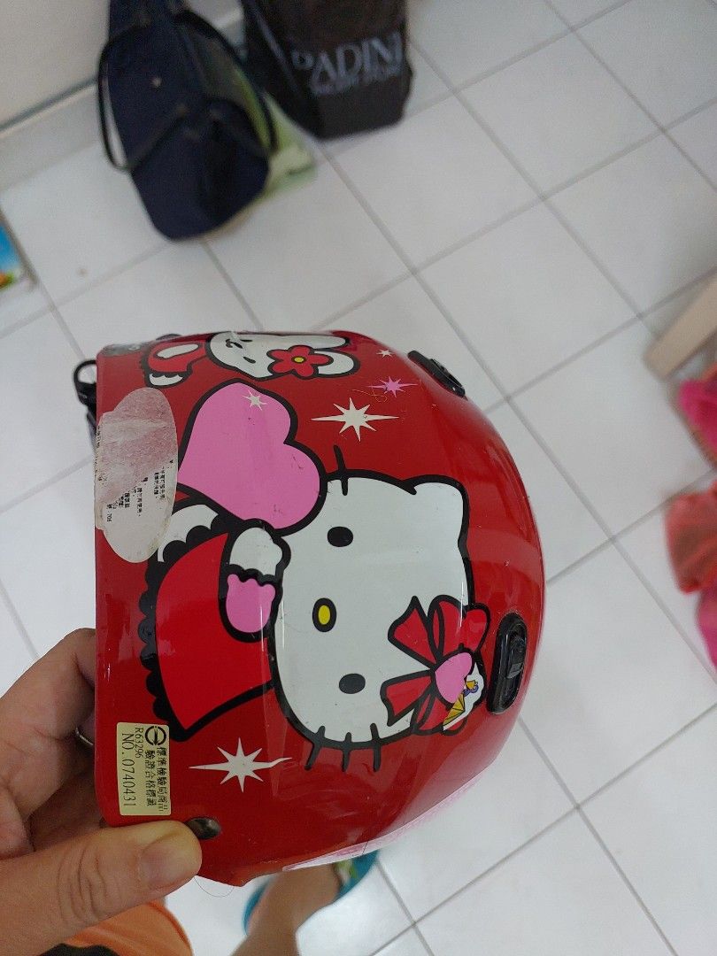 Hello kitty kid helmet, Babies & Kids, Babies & Kids Fashion on Carousell