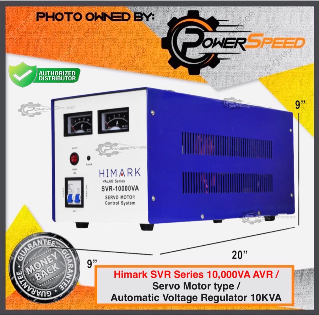Himark 10,000w AVR Automatic Voltage Regulator 10,000VA Servo Motor ...