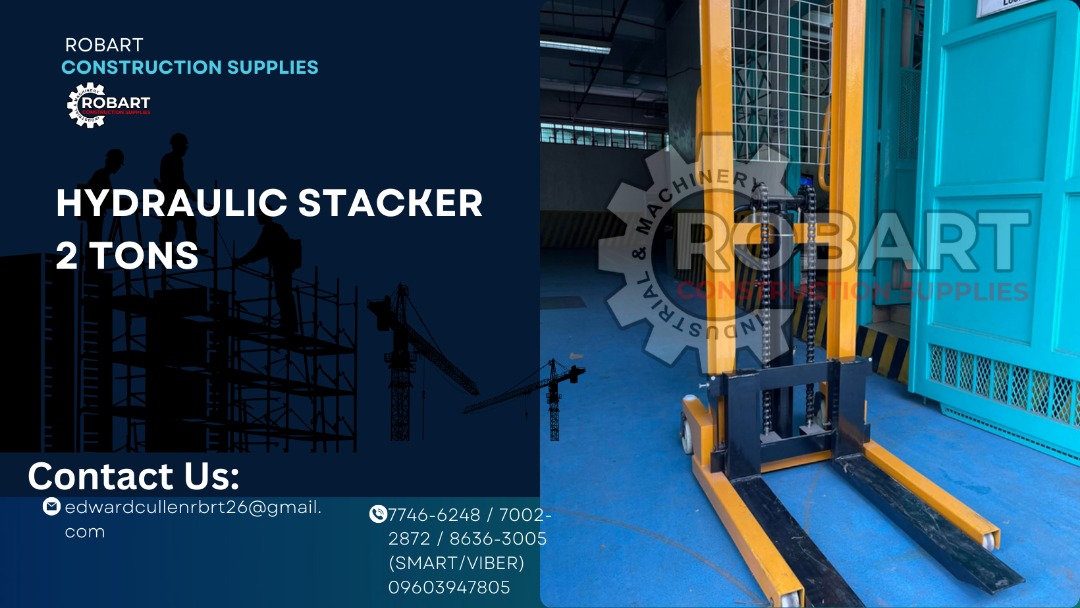 Hydraulic Stacker Prime 2 tons, Commercial & Industrial, Construction ...