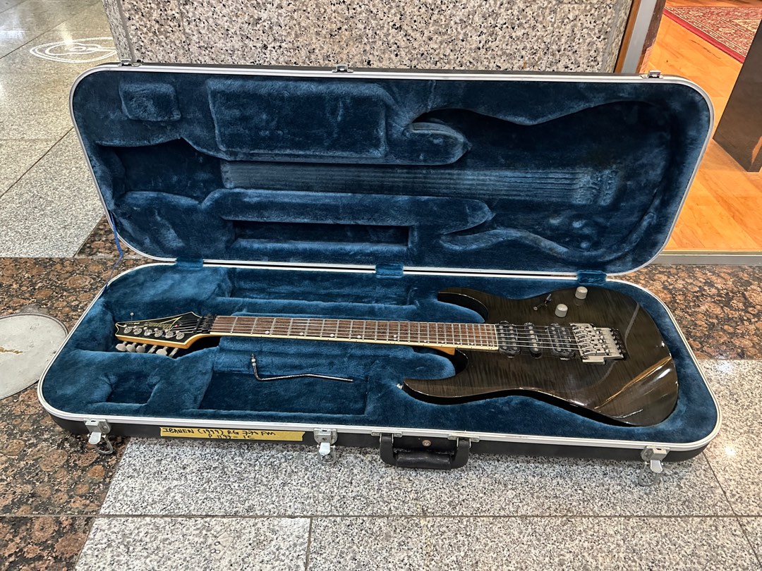 Ibanez Rg770FM 1999 - Flame Top Transparent Black on Carousell