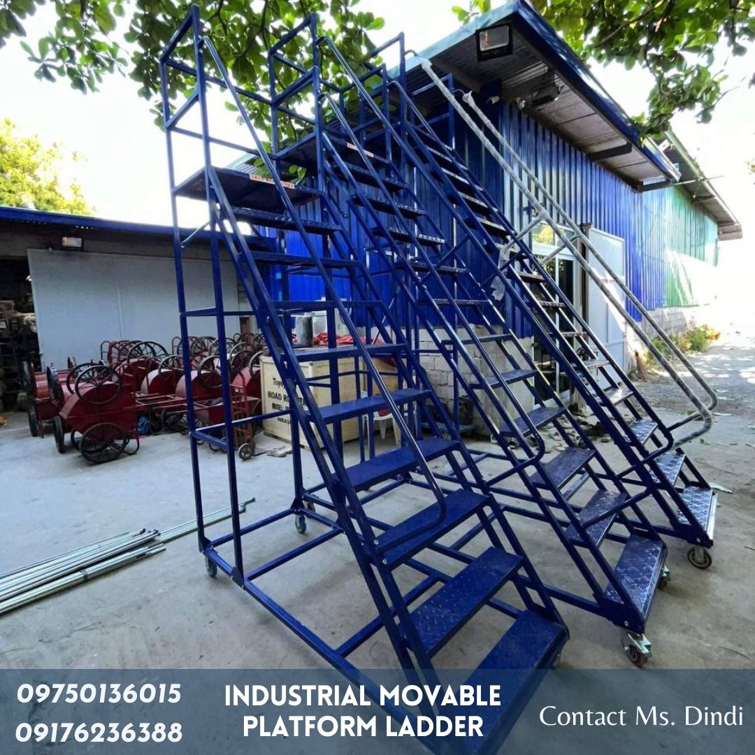 Industrial movable platform ladder, Commercial & Industrial, Industrial ...
