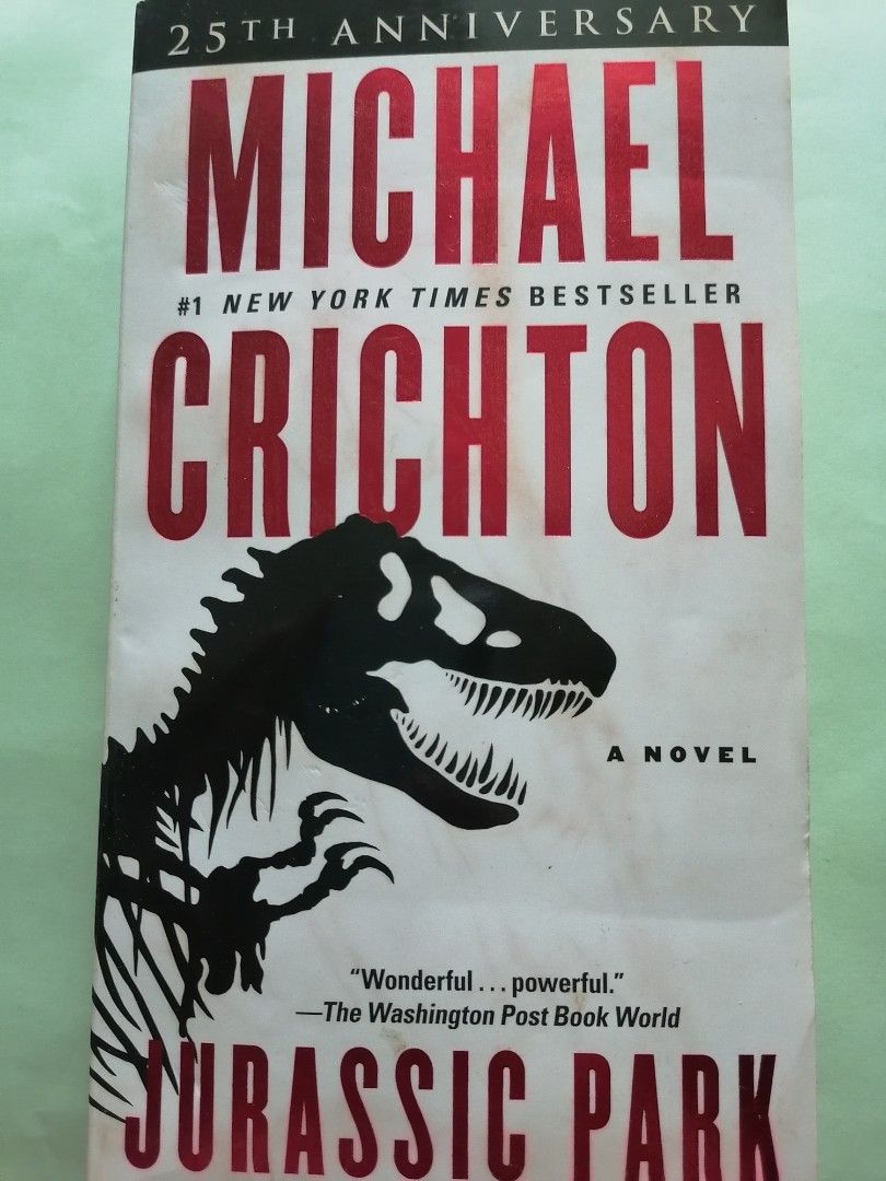 Jurassic Park : A Novel 25th Anniversary by Michael Crichton (Free ...