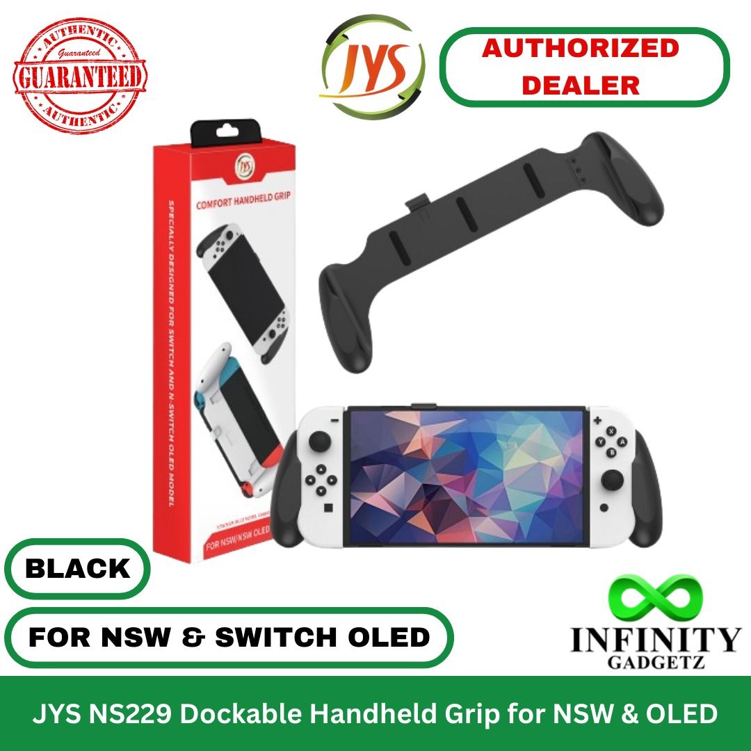 JYS NS229 Dockable Handheld Grip for NSW and Switch OLED, Video Gaming, Gaming Accessories ...