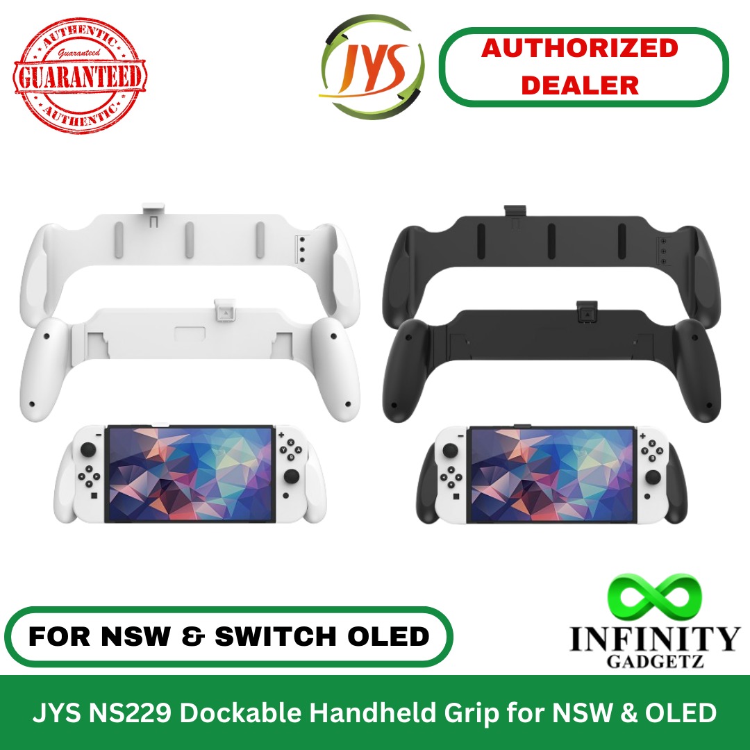 JYS NS229 Dockable Handheld Grip for NSW and Switch OLED, Video Gaming, Gaming Accessories ...