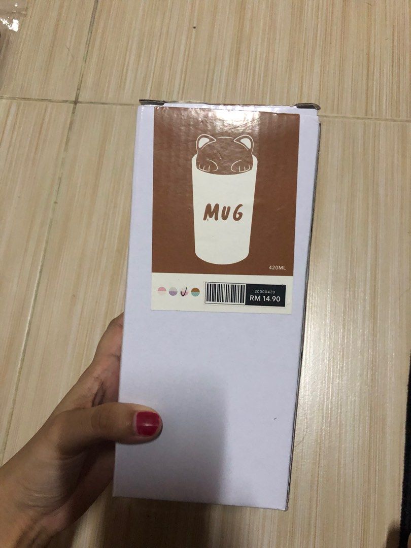 Kaison Glass Mug Bottle Tumblr Cute Cat, Furniture & Home Living ...