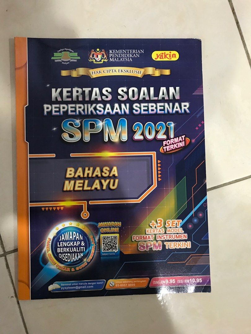 KERTAS SOALAN PEPERIKSAAN SEBENAR SPM 2021 BAHASA MELAYU, Hobbies ...