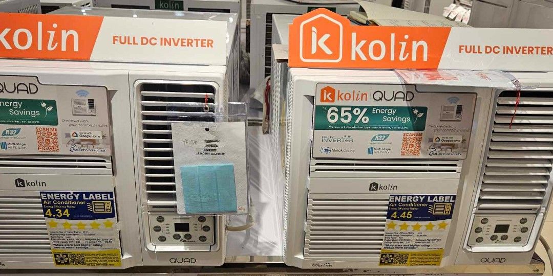 KOLIN WINDOW TYPE AIRCON,NON INVERTER AND INVERTER TYPE, TV & Home ...