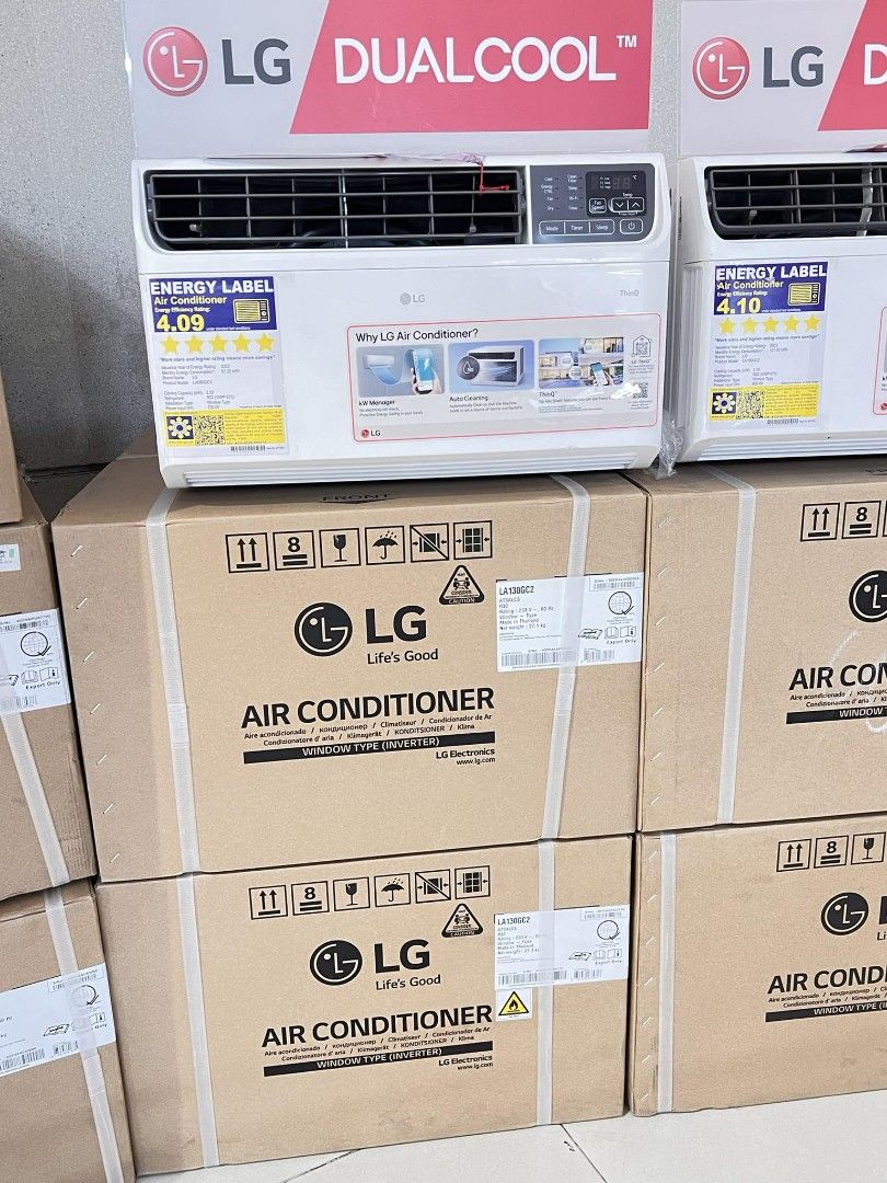 LG WINDOW TYPE AIRCON DUAL INVERTER, TV & Home Appliances, Air ...