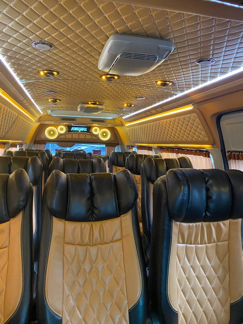 Malaysia Van / Commuter 17s VIP SEAT rental with Driver with free wifi ...