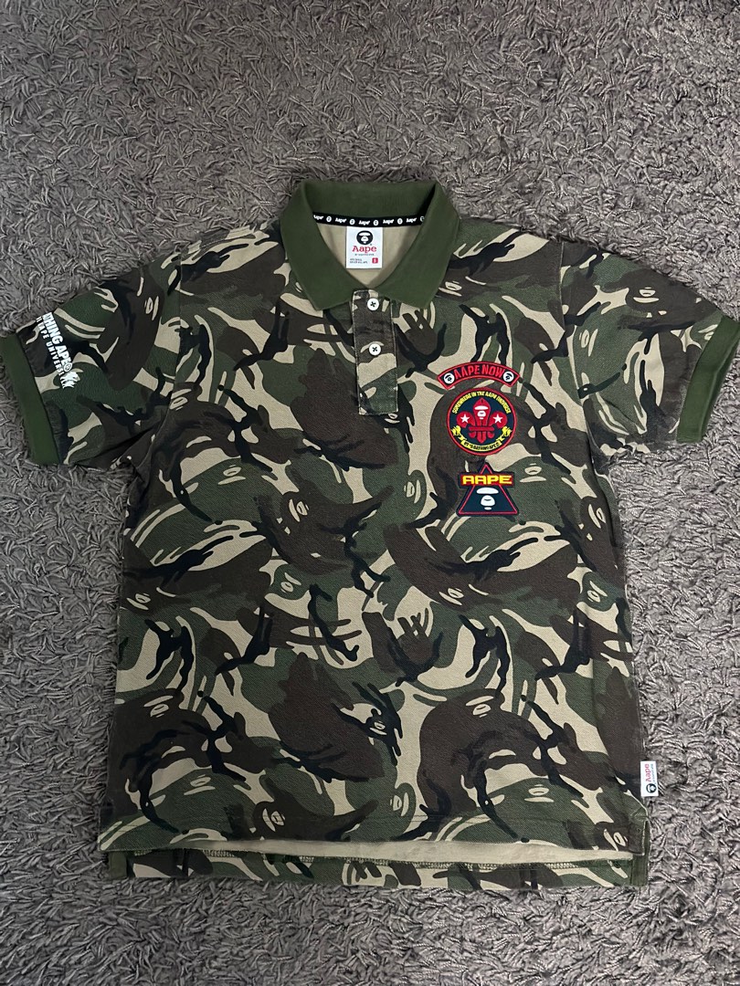 Original Bathing Aape Polo T-shirt, Men's Fashion, Tops & Sets, Tshirts ...