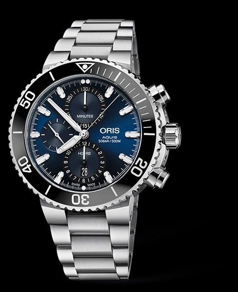 ORIS AQUIS CHRONOGRAPH, Luxury, Watches on Carousell