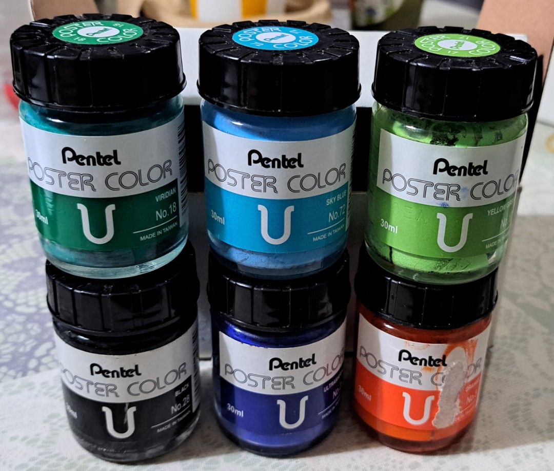Pentel Poster Color 30ml, Hobbies & Toys, Stationery & Craft, Art ...