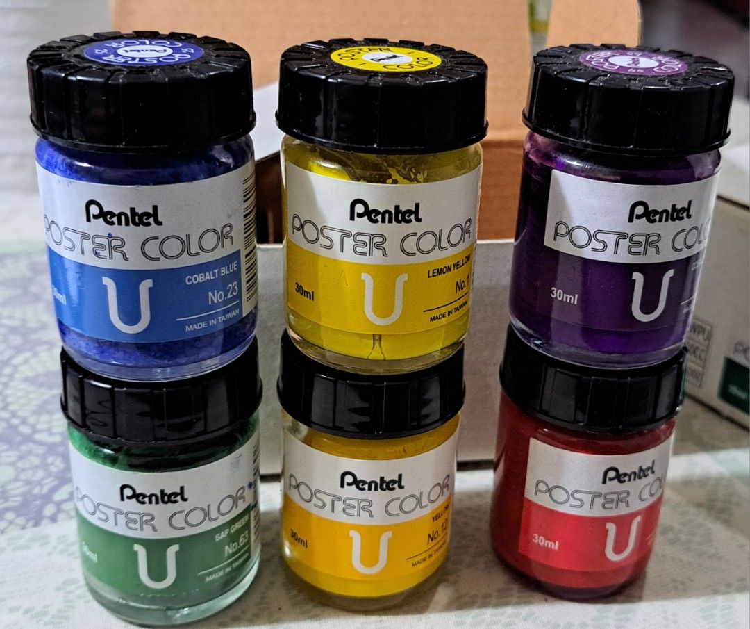 Pentel Poster Color 30ml, Hobbies & Toys, Stationery & Craft, Art ...