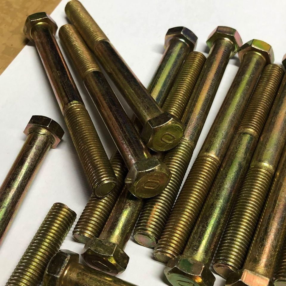 Plated hex bolt BH Capscrews M5 M6 M8 M10 M12 M14 up to M20, Commercial ...