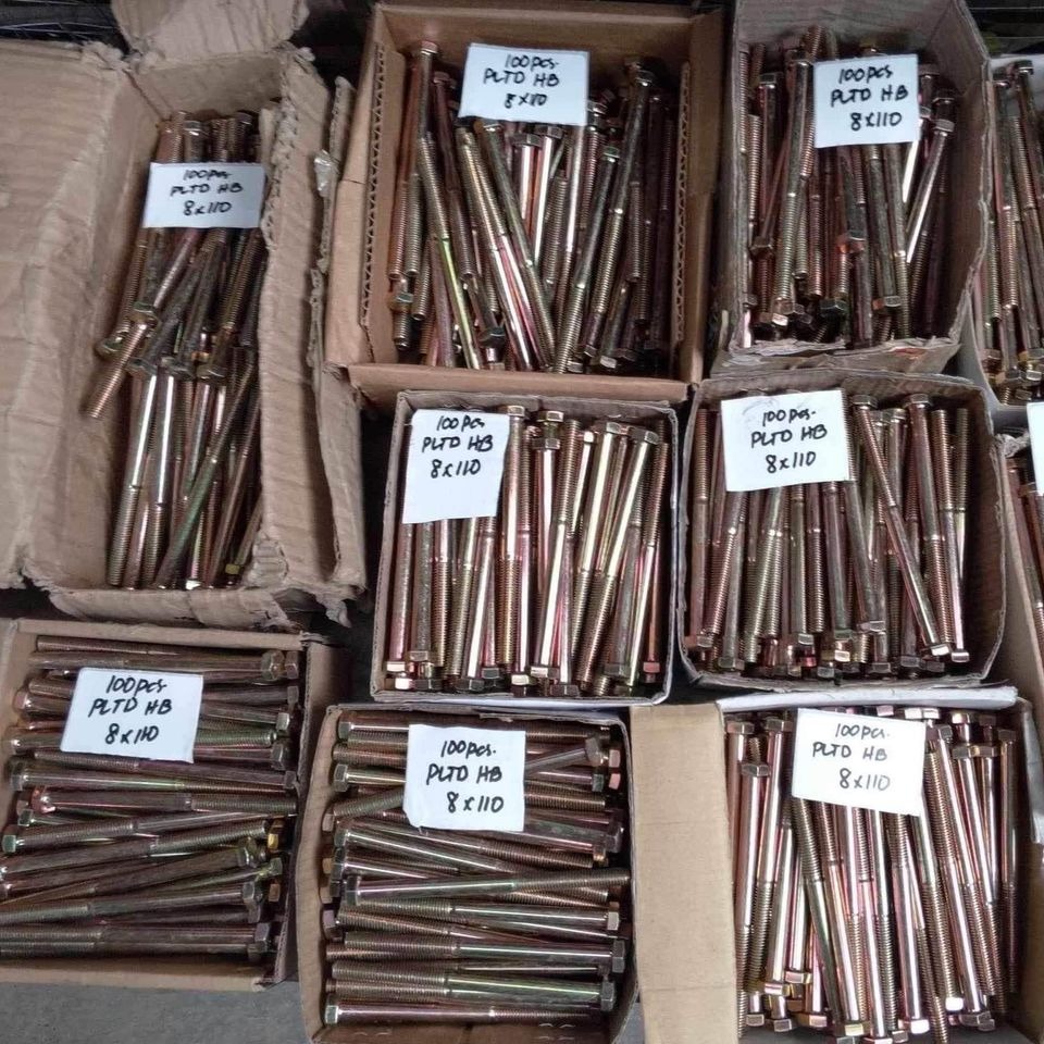 Plated hex bolt BH Capscrews M5 M6 M8 M10 M12 M14 up to M20, Commercial ...