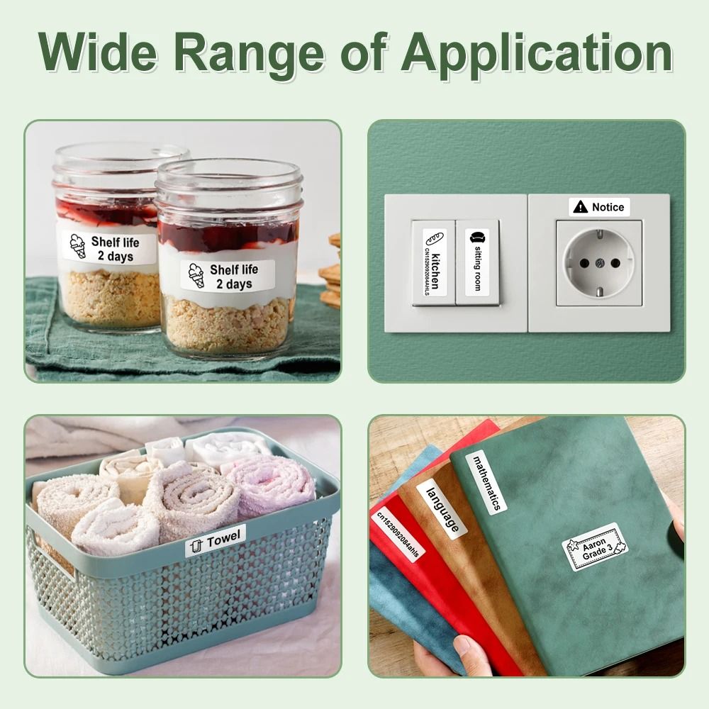 Portable Mini Printer E210 Thermal Adhesive Label Printer without Ink ...