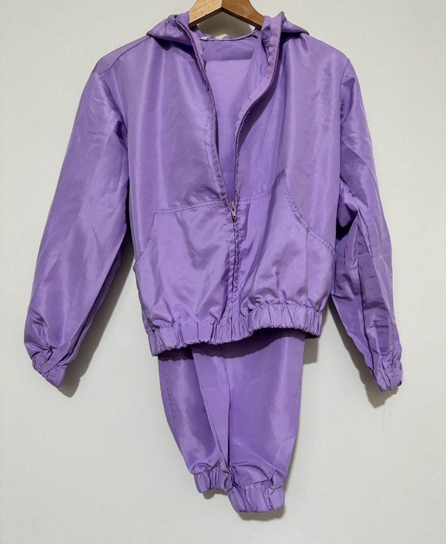 Purple PPE Tracksuit with Hoodie, Women's Fashion, Coats, Jackets and ...