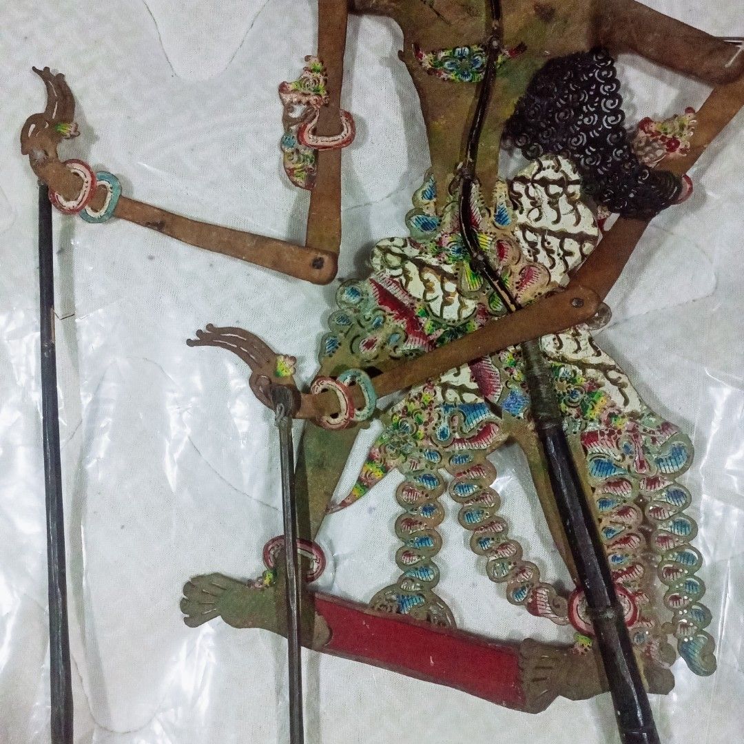 Raden Lesmana Mandrakumara/Lesmono - Vintage Wayang Kulit Usia Tua Asli ...