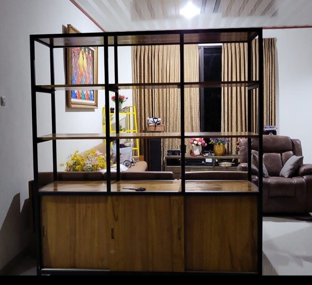 Rak Besi serbaguna 3pintu sliding.., Perabotan Rumah di Carousell