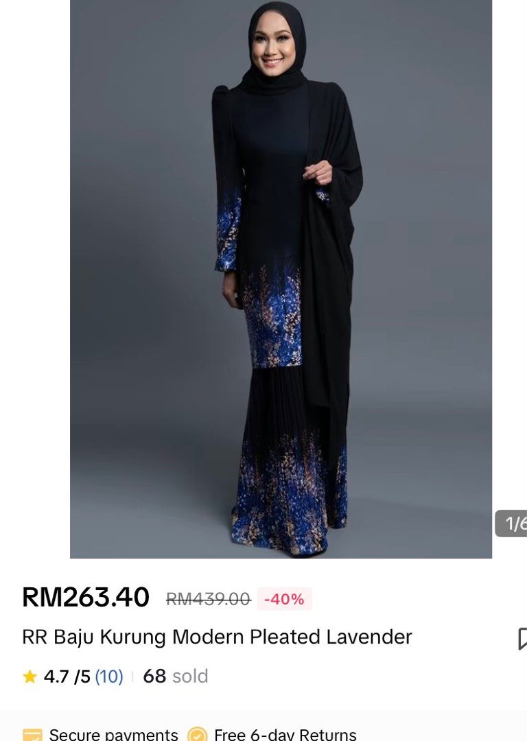 Rizalman Ruzaimi kurung, Women's Fashion, Muslimah Fashion, Baju Kurung ...
