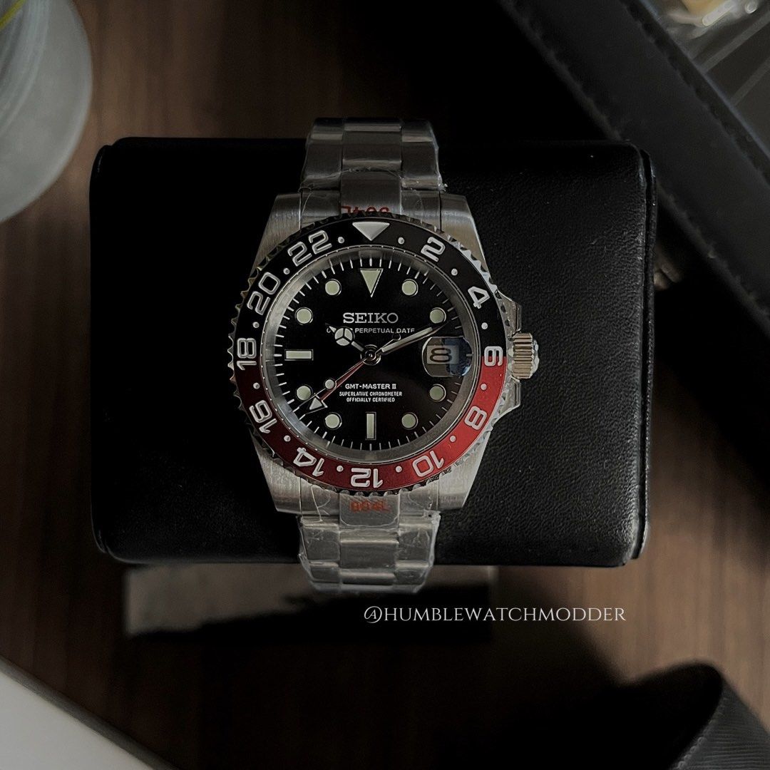 Seiko Coke GMT Mod, Men's Fashion, Watches & Accessories, Watches on ...