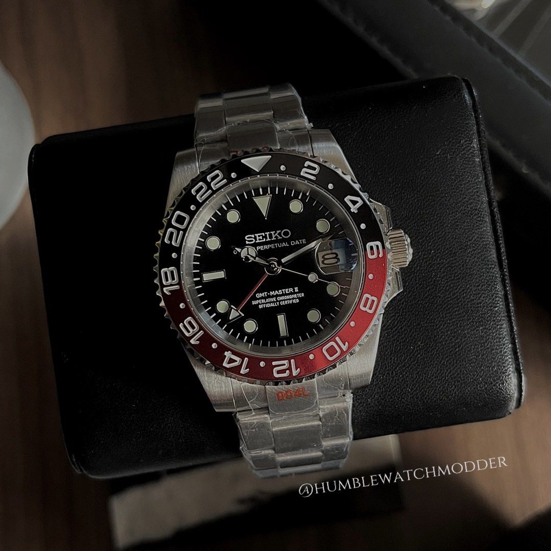 Seiko Coke GMT Mod, Men's Fashion, Watches & Accessories, Watches on ...