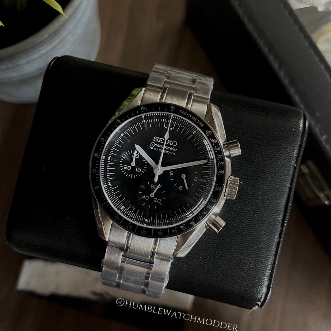Seiko Speedmaster Mod, Men's Fashion, Watches & Accessories, Watches on ...