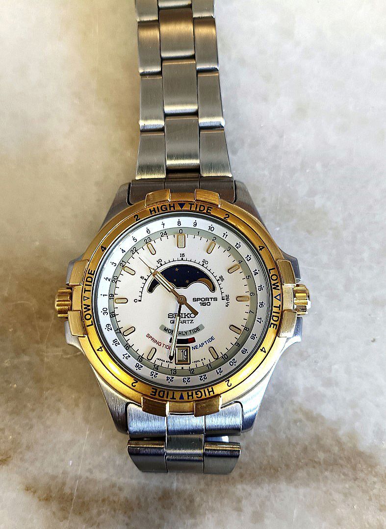 Seiko Tide Master Moonphase Quartz Chronometer, Luxury, Watches on ...