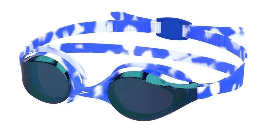 Speedo 兒童 6-14歲 競技泳鏡 Hyper Flyer 鏡面 藍, 體育器材, 運動與比賽用品, 水上活動在旋轉拍賣