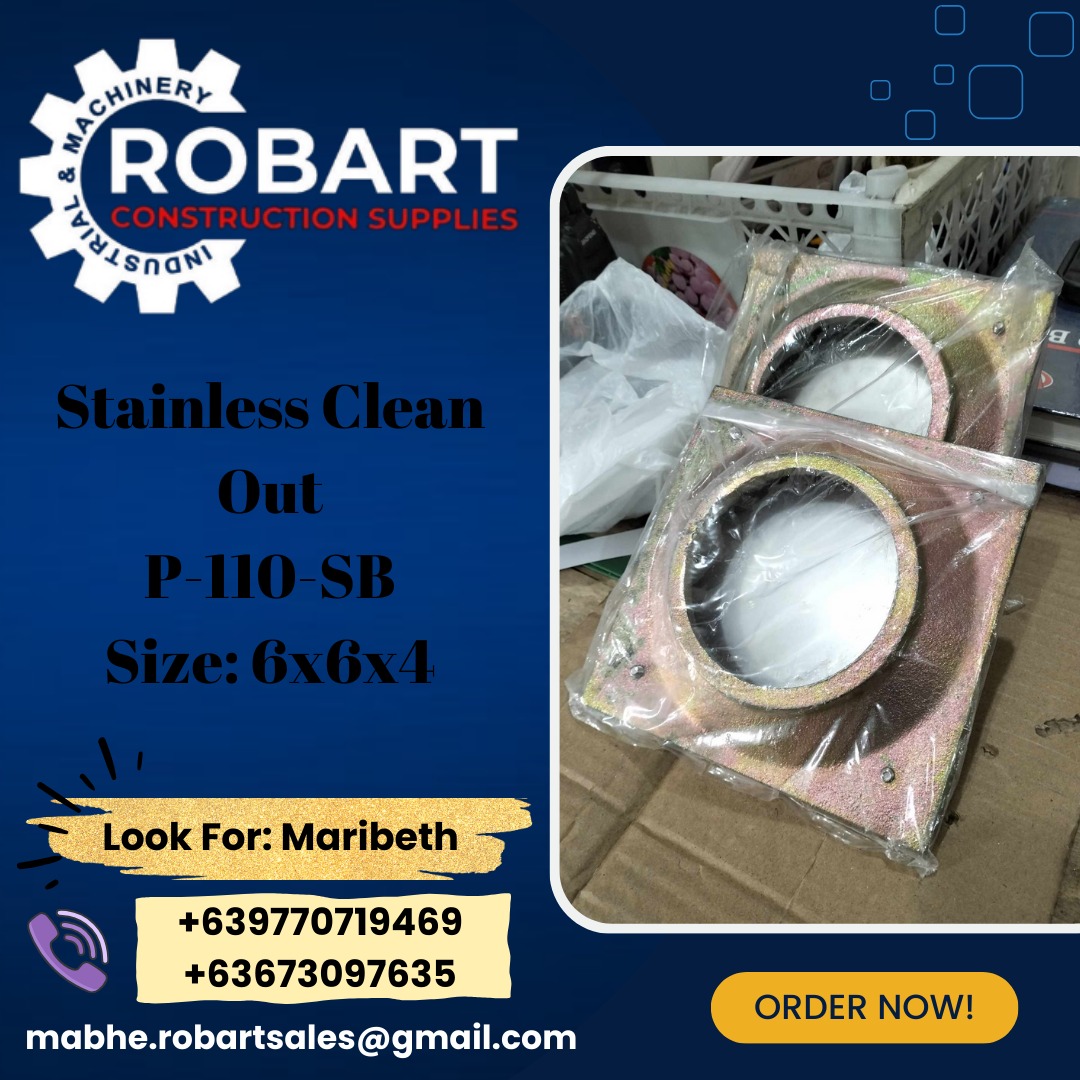 Stainless Clean Out P-110-SB Size: 6x6x4, Commercial & Industrial ...