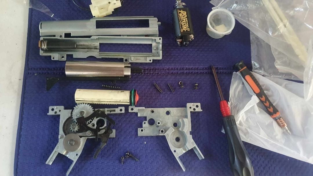 tokyo marui PSG-1 systema Bore up kit with complete gearbox switch ...