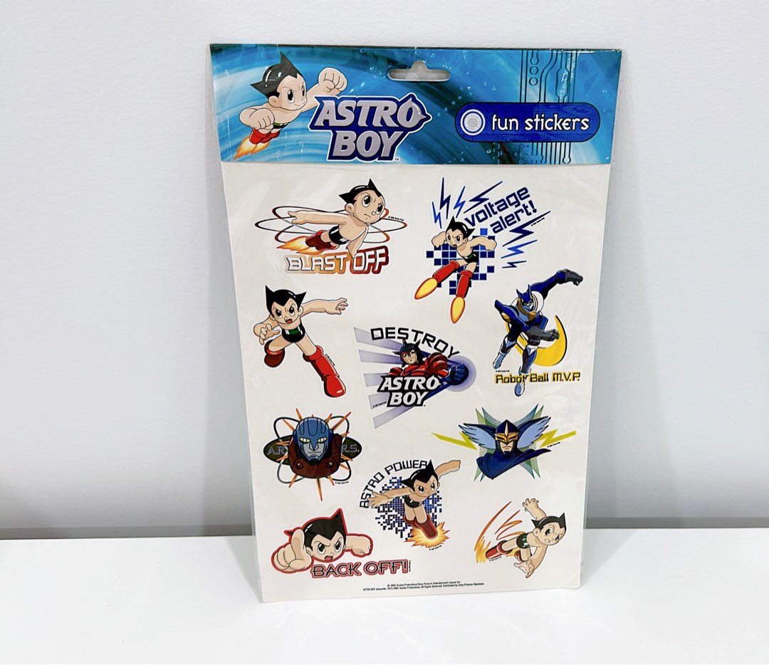 Vintage 2004 Sony Astro Boy Fun Stickers NISP Japanese Animation Anime ...