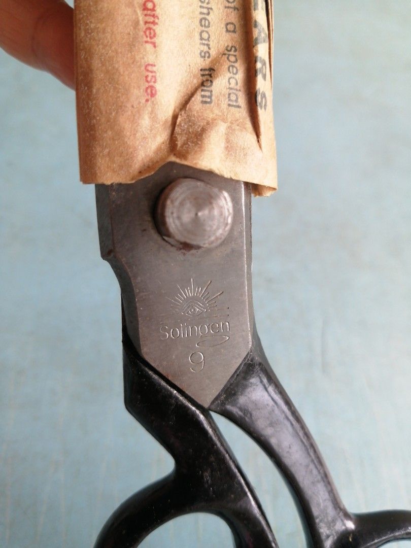 Vintage Solingen Germany Eye Brand Tailor Scissors Shears 9 23.5cm Carl Schlieper
