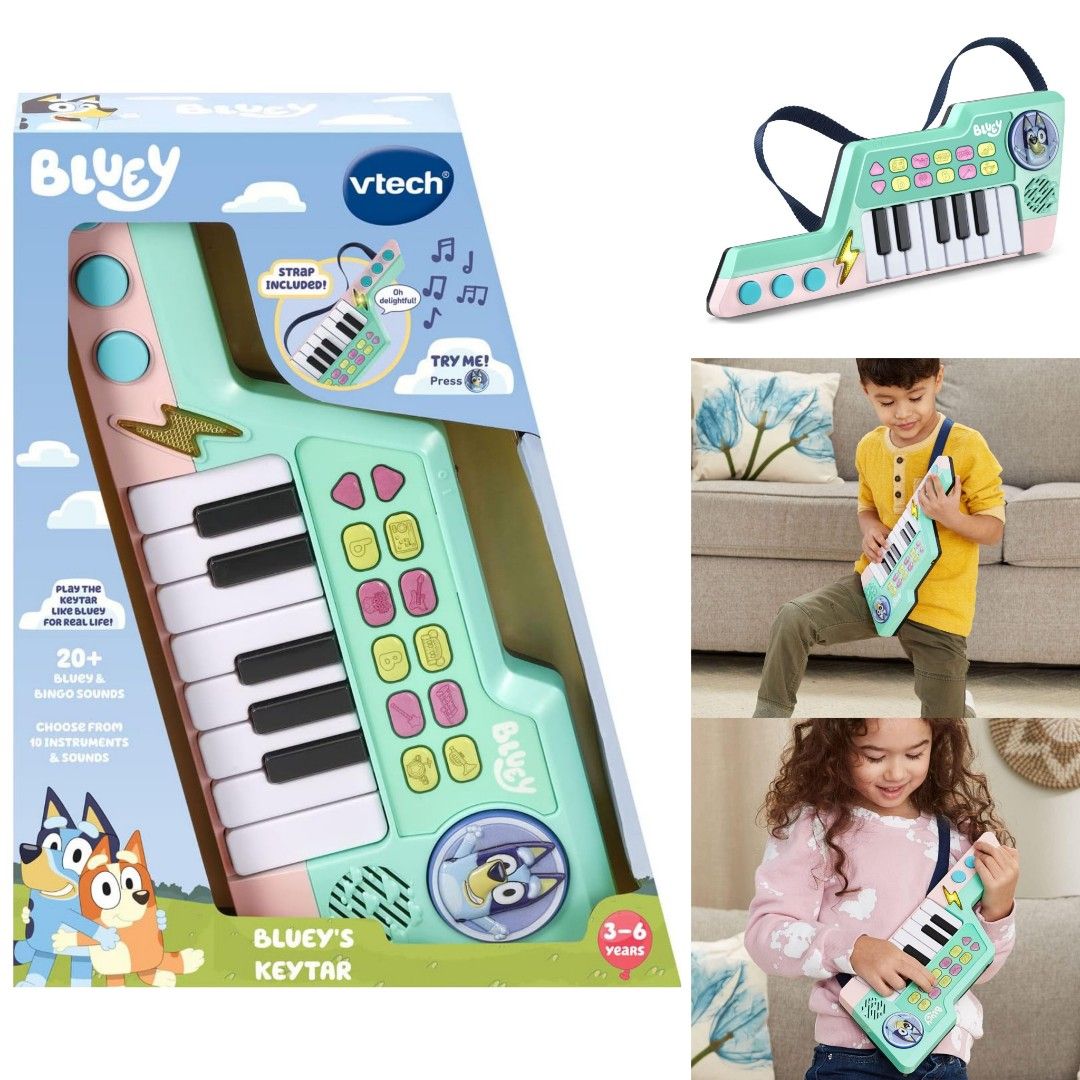 VTech Bluey Bluey's Keytar Guitar, Hobbies & Toys, Toys & Games on ...