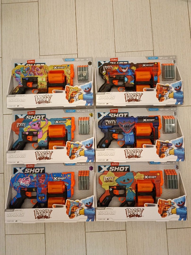 **減價**Zuru X-Shot SKINS Dread (Poppy Playtime) Foam Blaster 波比的遊戲時間 軟彈槍 ...