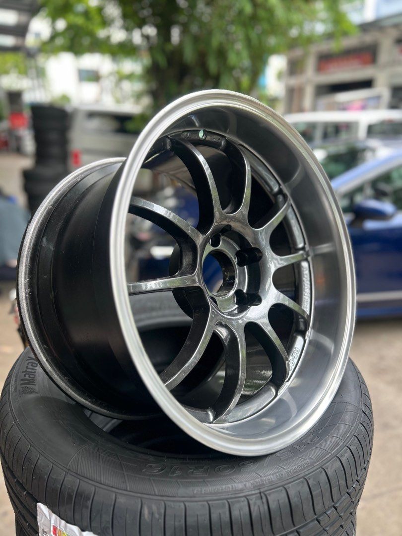 18” ORIGINAL ADVAN RACING RZ-DF CONCAVE STAGGERED 5x114.3 - RAYS ...