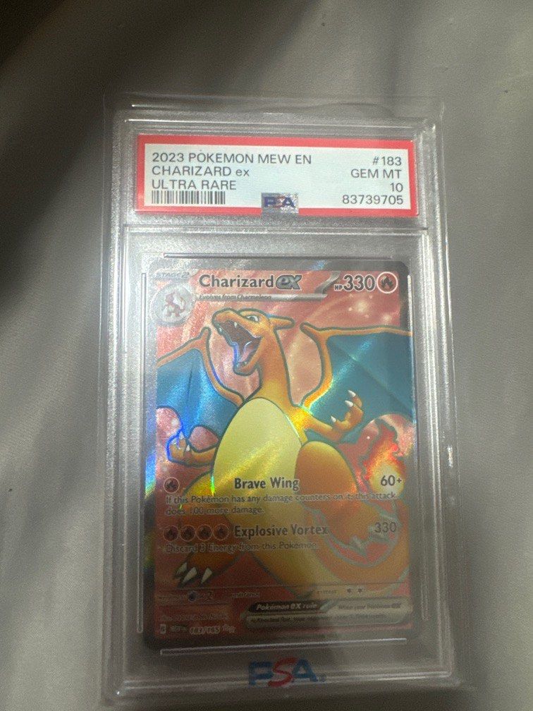 2023 Pokémon Mew 151 Charizard EX PSA10, Hobbies & Toys, Toys & Games ...